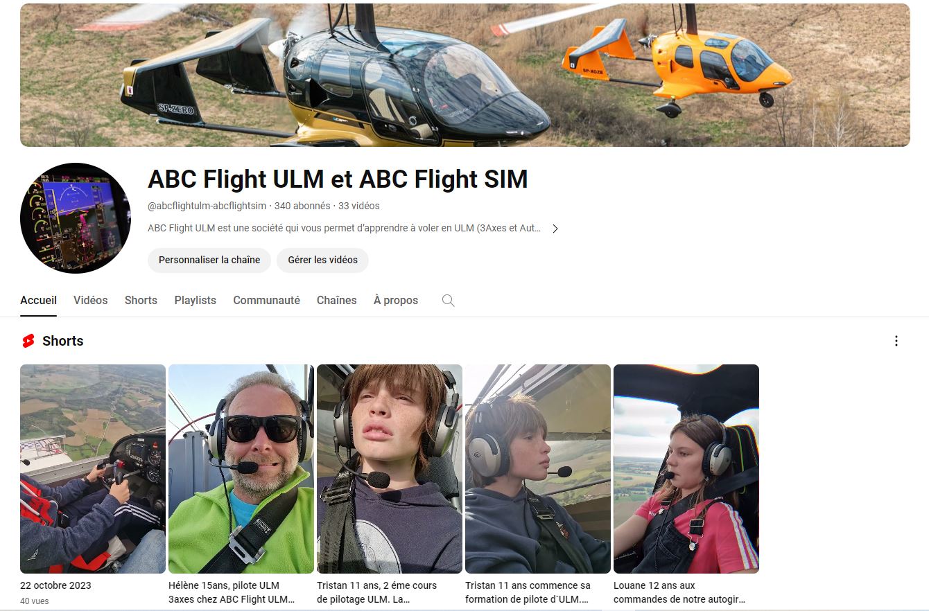 Page d'accueil ABC Flight ULM | ABC Flight ULM